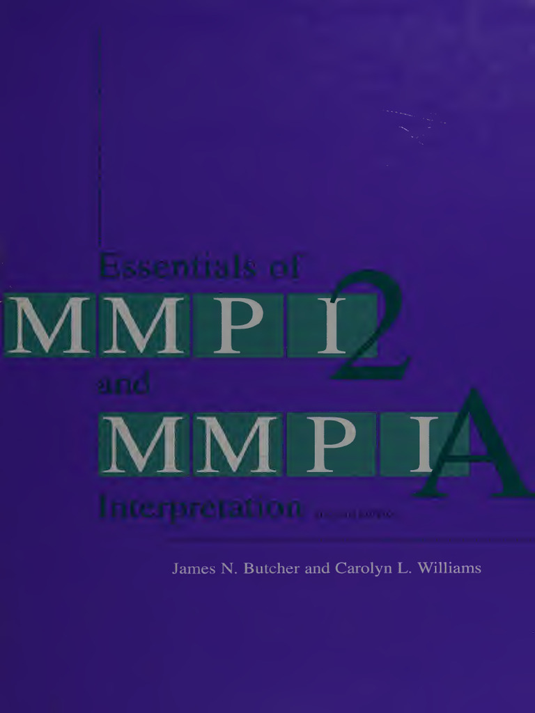 Essentials of MMPI-2 and MMPI-A Interpretation | PDF | Psychology | Behavioural Sciences