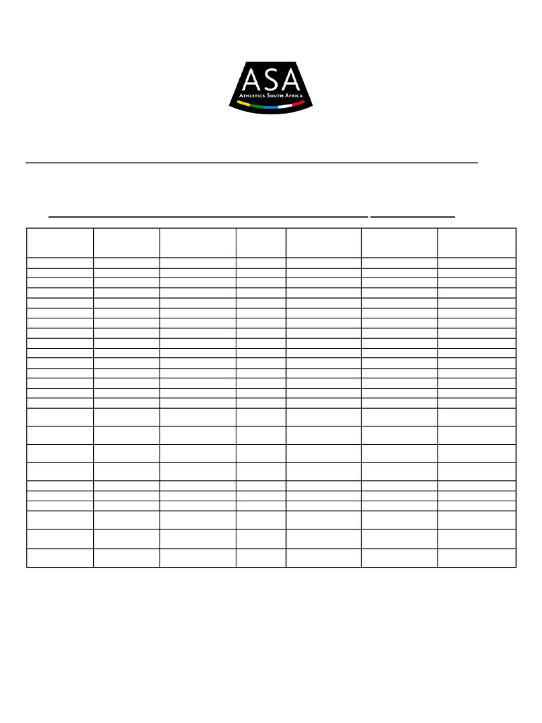 2023 ASA Championships Qualifying Standards | PDF | Summer Olympic ...
