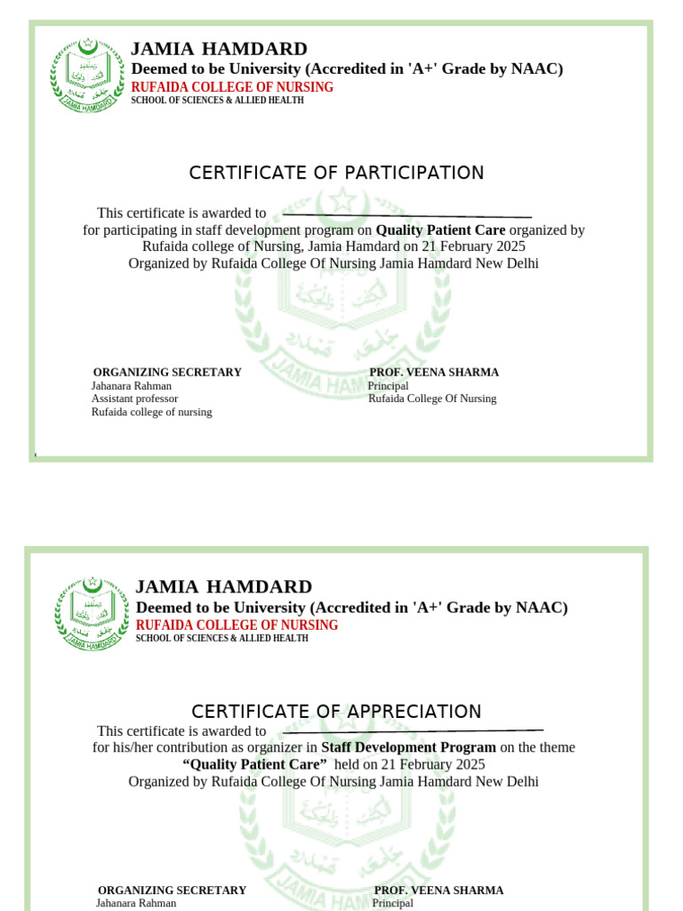 Certificate SDP | PDF