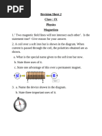 Grade 7 Physics Worksheet Unit9 Magnetism-2024-2025 | PDF | Magnetism ...