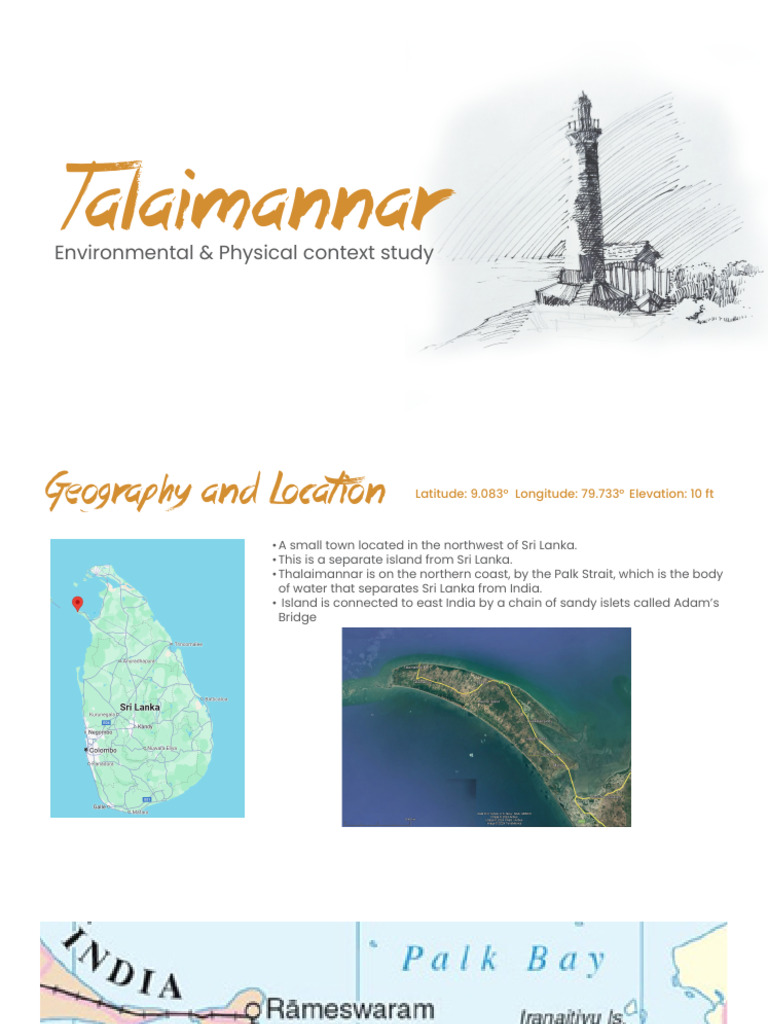Talaimannar: Geography and Climate Overview | PDF | Earth Sciences ...
