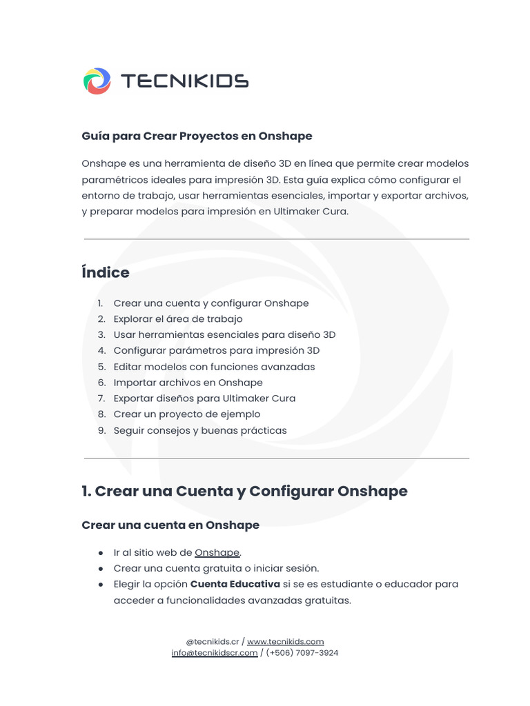 Guía Completa de Onshape para 3D | PDF | Impresión 3d | Diseño