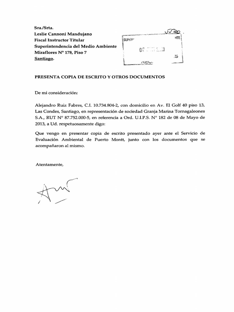 Presenta Escrito Granja Marina Tornagaleones, Se Allana A Cargos | PDF