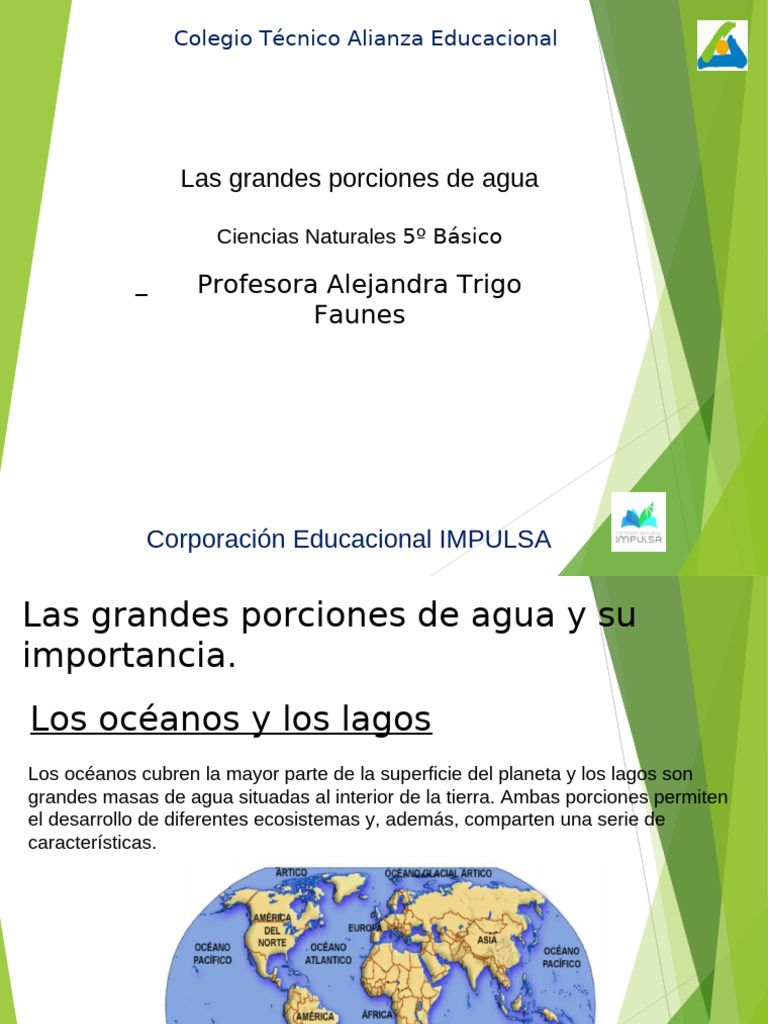 Características de Océanos y Lagos | PDF | Océanos | Agua