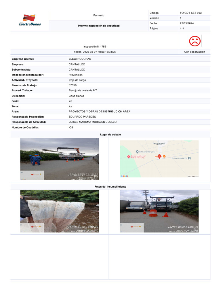 2025 02 Proyectosyobrasdedistribuciónárea Ipalgestióndeseguridadyelectricidad 755 | PDF