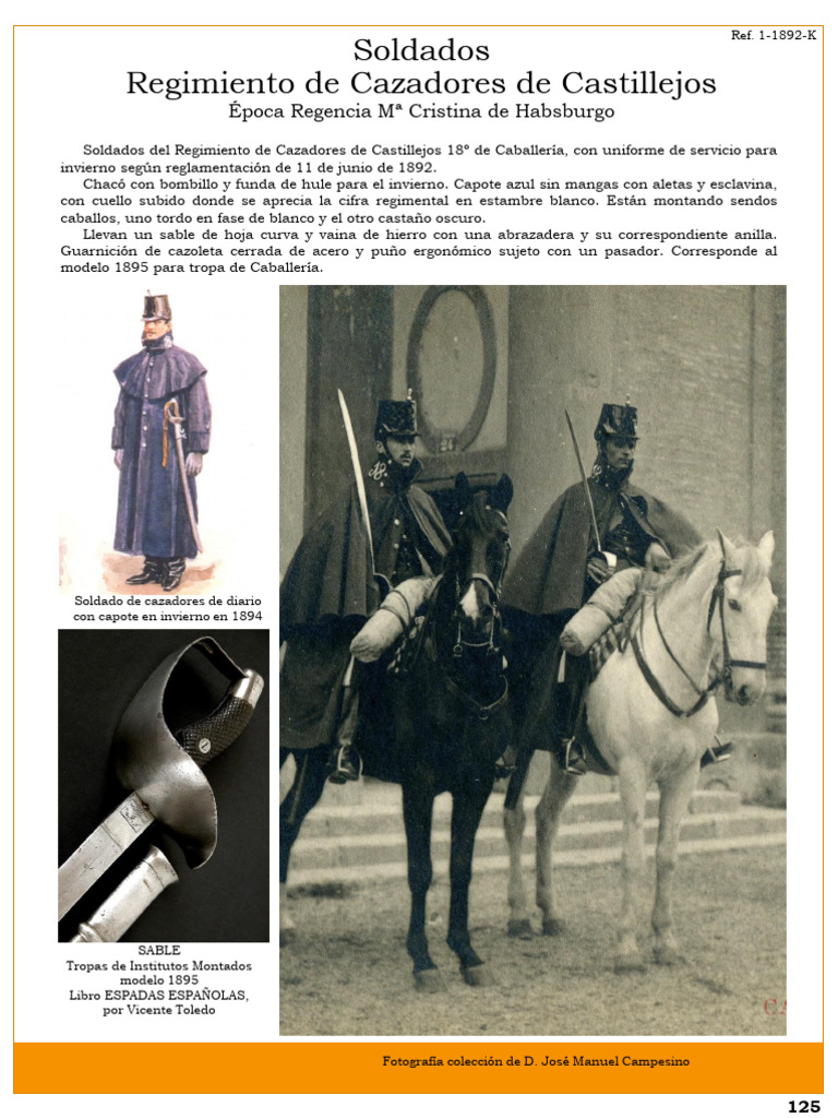 1892 Soldados Cazadores Castillejos | PDF