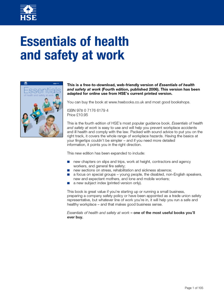 Health and Safety Executive Health and S | PDF | Occupational Safety ...