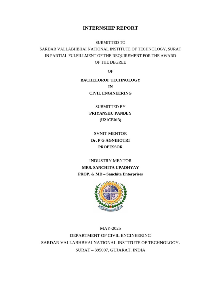 Sample - BTech INTERNSHIP Report Format (1) | PDF | Computer Security | Security