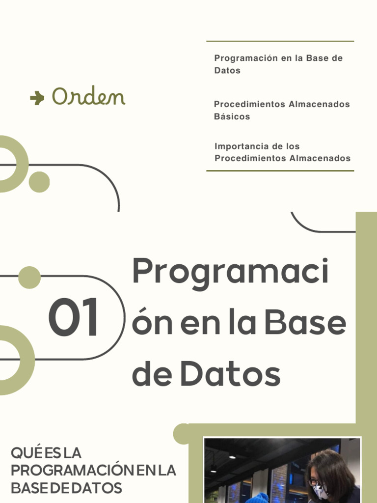 Programación y Procedimientos Almacenados | PDF | SQL | Bases de datos