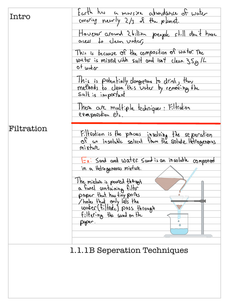 Seperation Techniques 1.1.1B | PDF