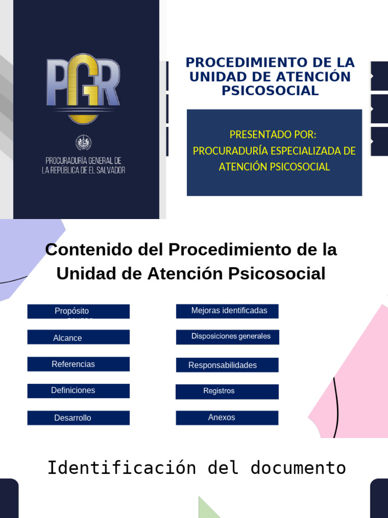PRESENTACION U DE ATENCION PSICOSOCIAL 30 Junio23 | PDF | Sicología