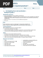 AQA GCSE Acceleration Practical Guide | PDF | Force | Classical Mechanics