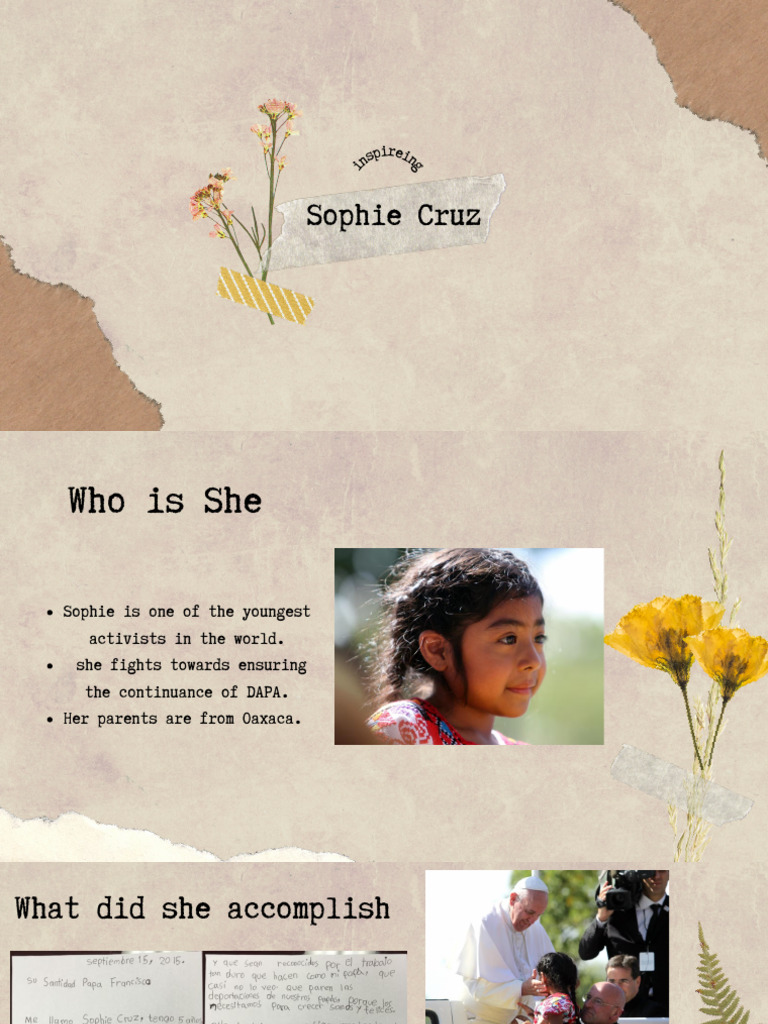 Sophie Cruz: Young Activist for DAPA | PDF