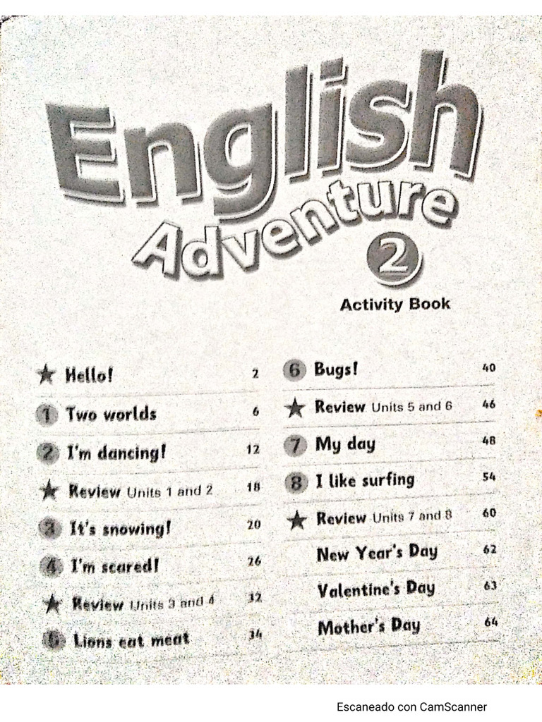 English Adventure 2 | PDF