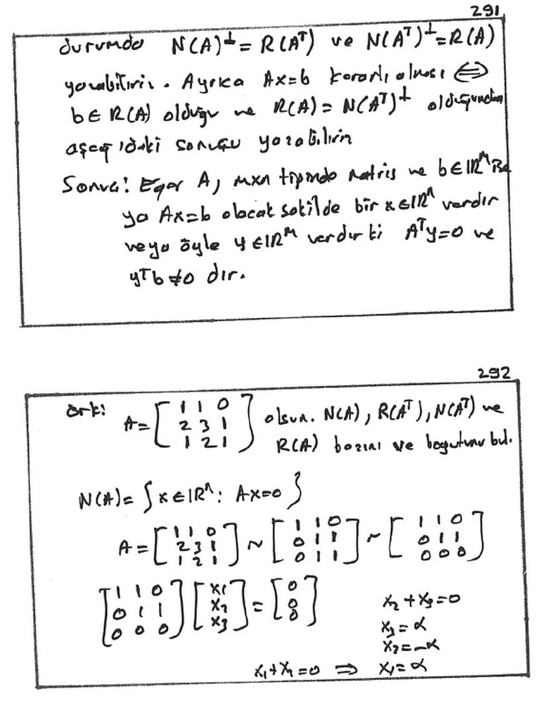 Lineer Cebir Hafta12 | PDF