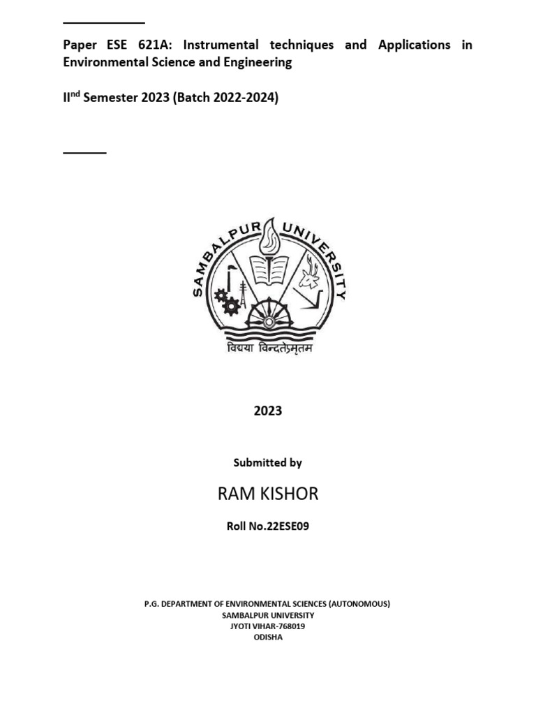 01 - Ram Kishor - 22ESE09 - MTECH - 2ND SEM - BATCH (2022-2024) - 621A | PDF | High Performance ...