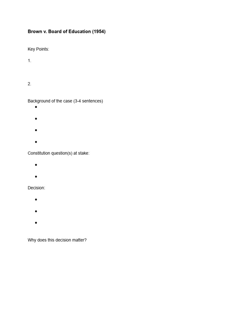 Brown v. Board of Ed 1954 | PDF