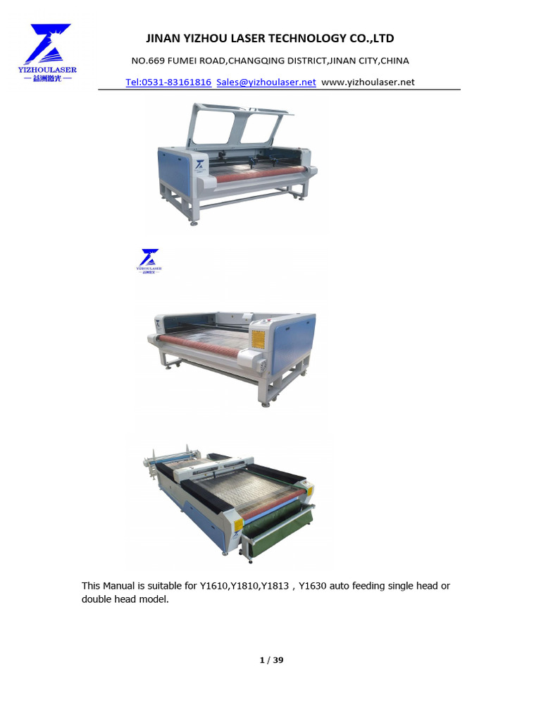 Laser Machine Installation Manual | PDF | Manufactured Goods | Equipment