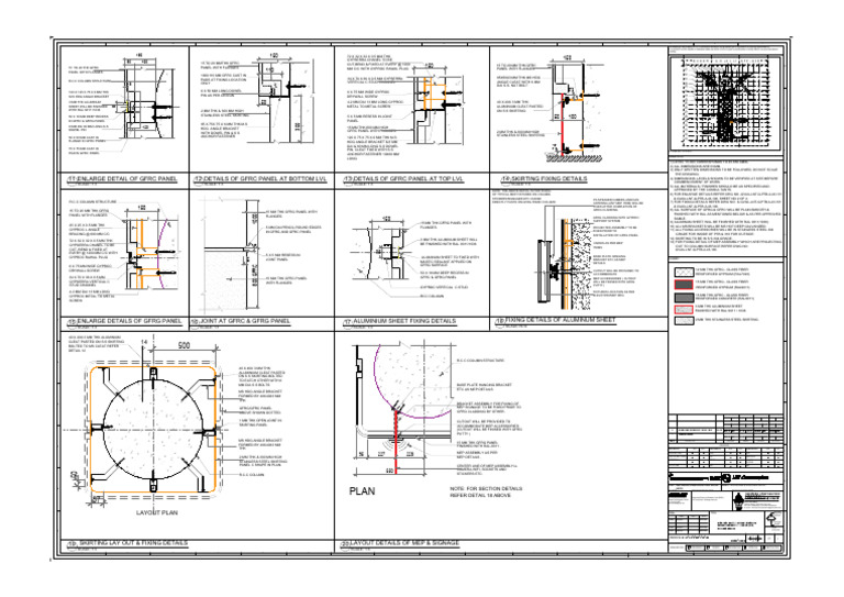 106 GFRG Cladding SQ Col Typ - Enlarge Details (R1) | PDF | Drywall ...