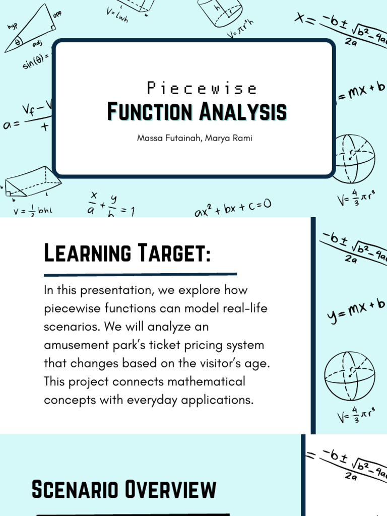 Interpreting Numerical Expressions Math Presentation in Light Blue Math ...