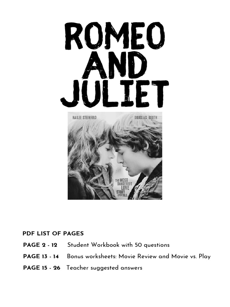 2013 Romeo and Juliet Viewing Guide | PDF | Characters In Romeo And ...