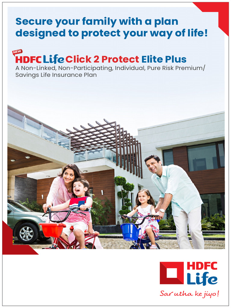 HDFC Click 2 Protect Elite Plus Plan | PDF | Insurance | Present Value