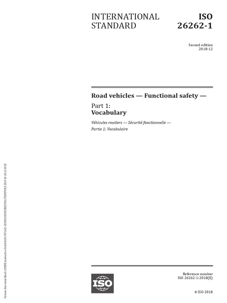 Iso 26262-1 - 2018 | PDF | International Organization For Standardization
