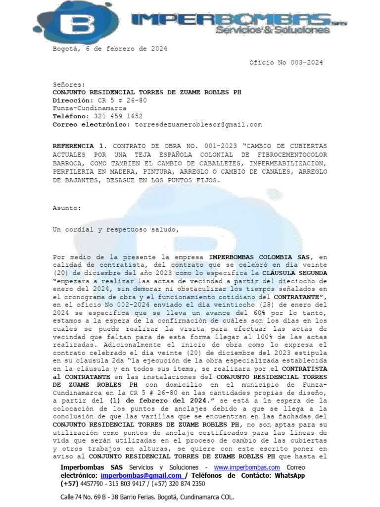 Oficio 003 PDF | PDF