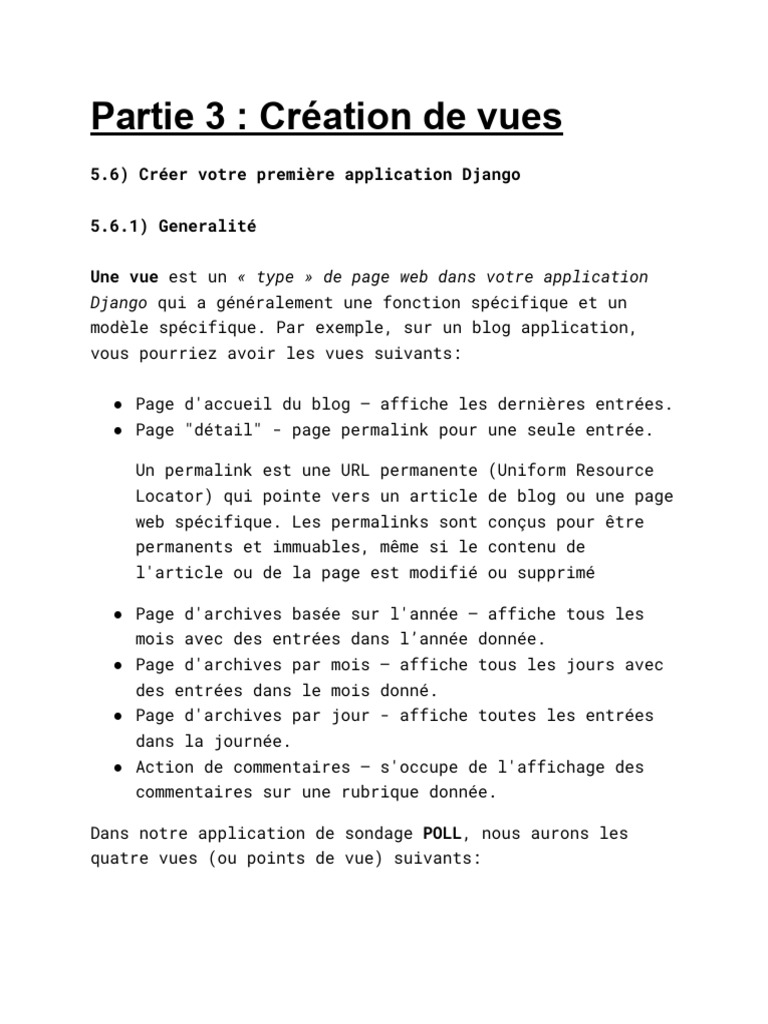 Cours FrameworkWeb Django Part3 | PDF | Python (Langage de ...