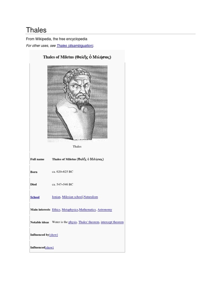 Thales | PDF | Science | Teaching Mathematics