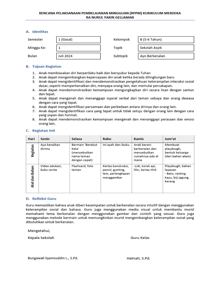 RPPM Ra Nurul Yakin (Hatnati) | PDF