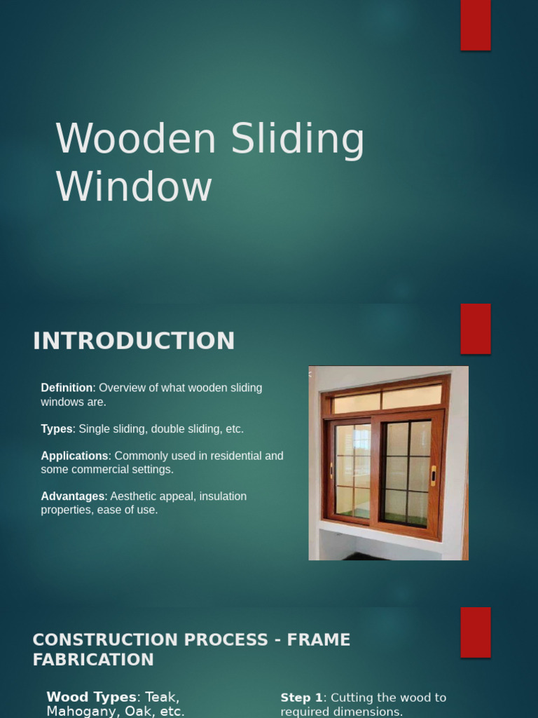Guide to Wooden Sliding Windows | PDF