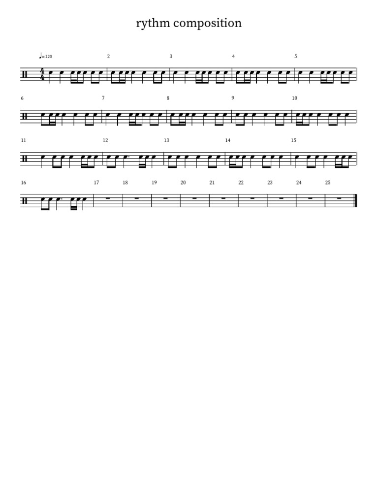 Rythm Composition (1) | PDF