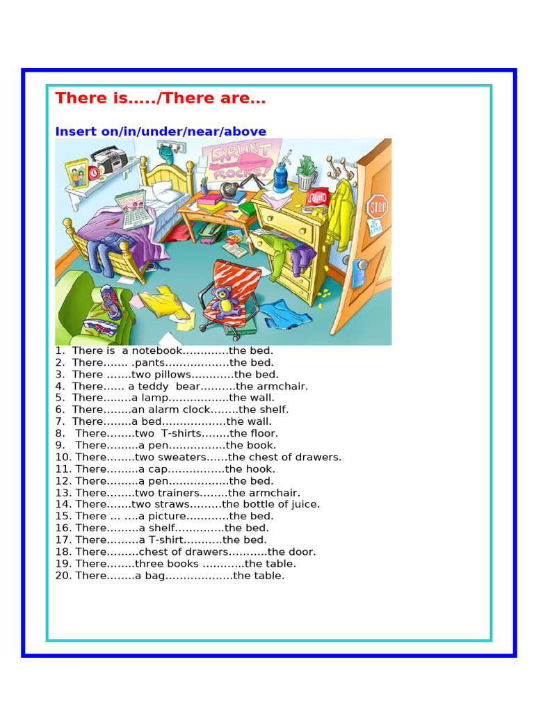 There Is Are Prepositions Alistirma 91710 | PDF