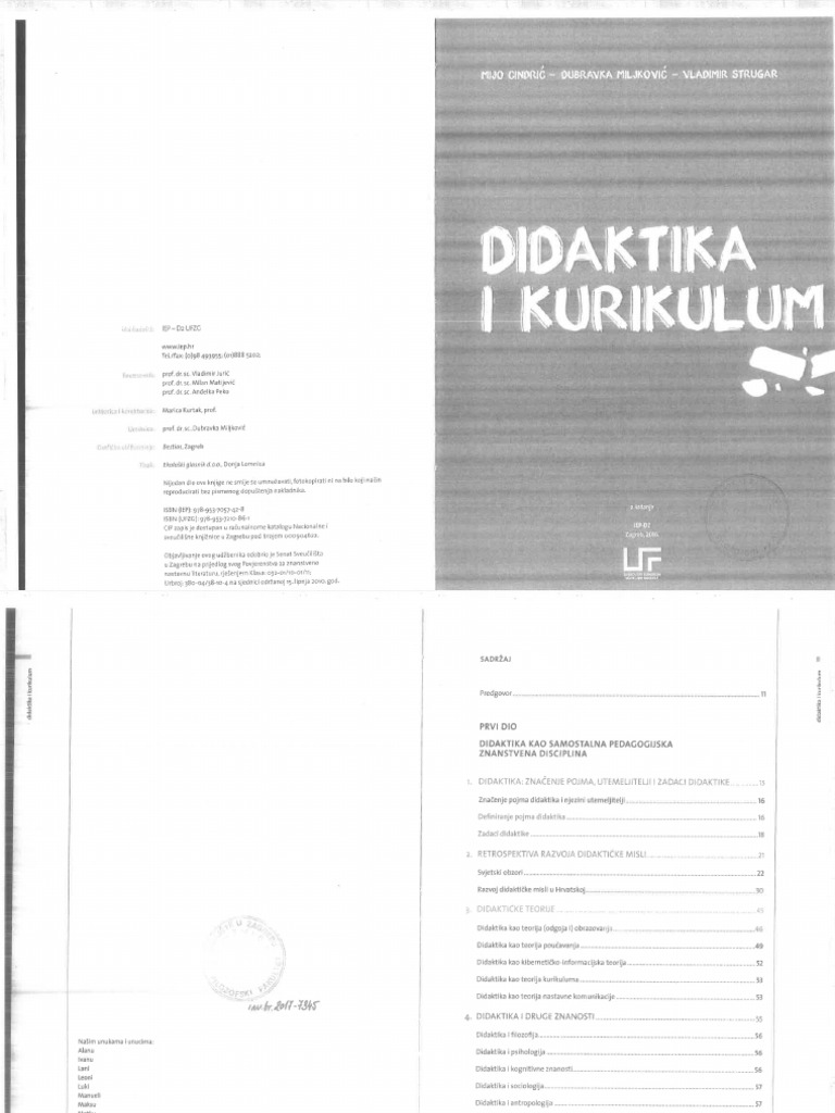 Didaktika I Kurikulum | PDF