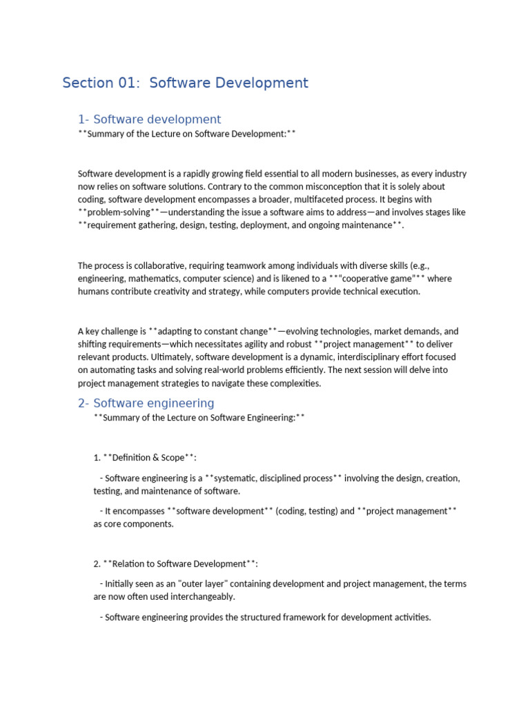 Sdlc Course Pdf Software Development Software Development Process