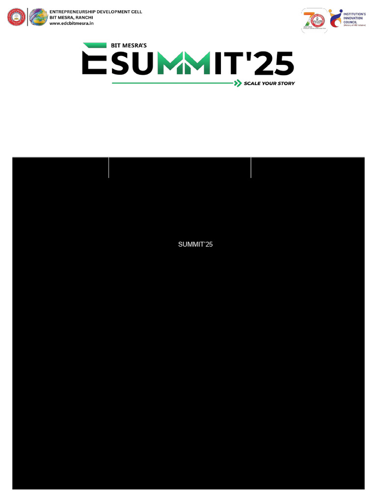 E-Summit'25 - Timeline Updated | PDF