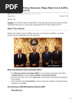 RBI Monetary Policy Committee Members 2025 | PDF | Reserve Bank Of ...