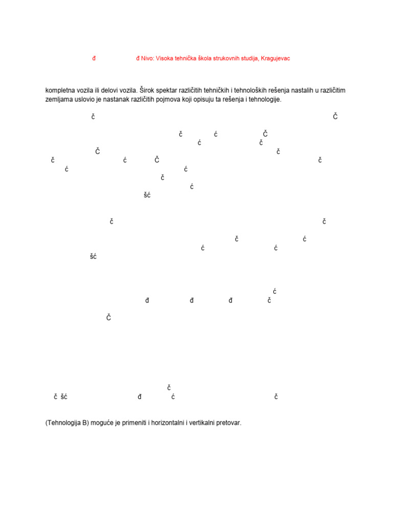 Tehnologije Transporta Vozilo-Vozilo - Semianrski | PDF