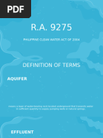 RA 9275 Clean Water Act With Examples | PDF