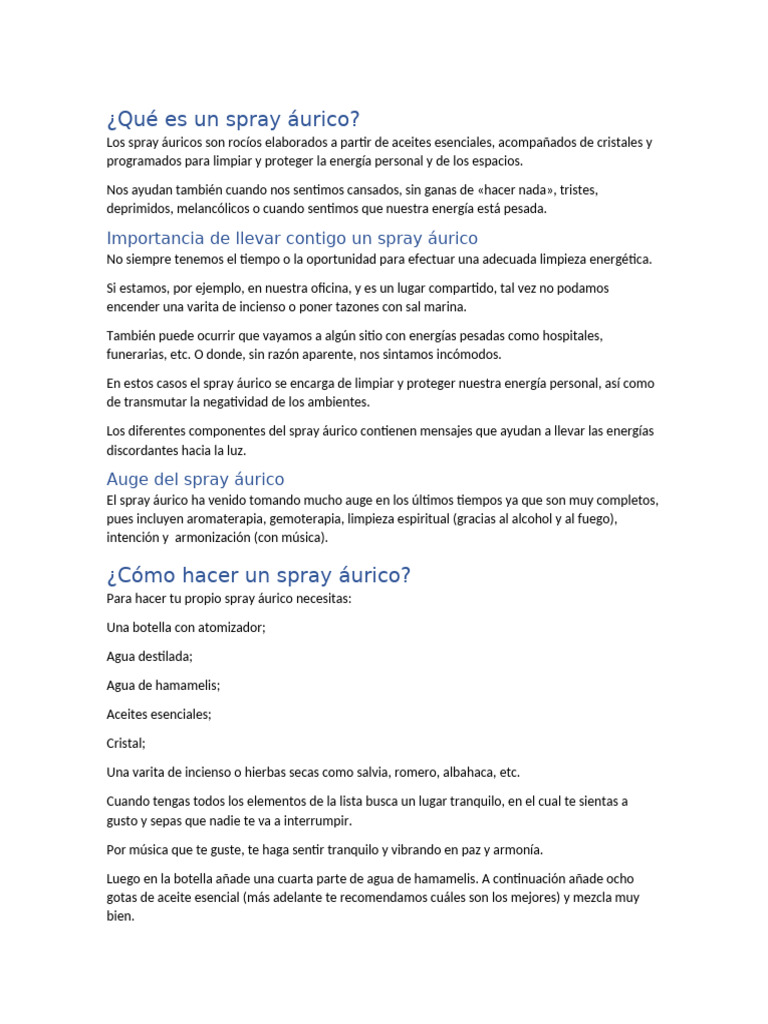 Sprays Auricos | PDF | Cuarzo