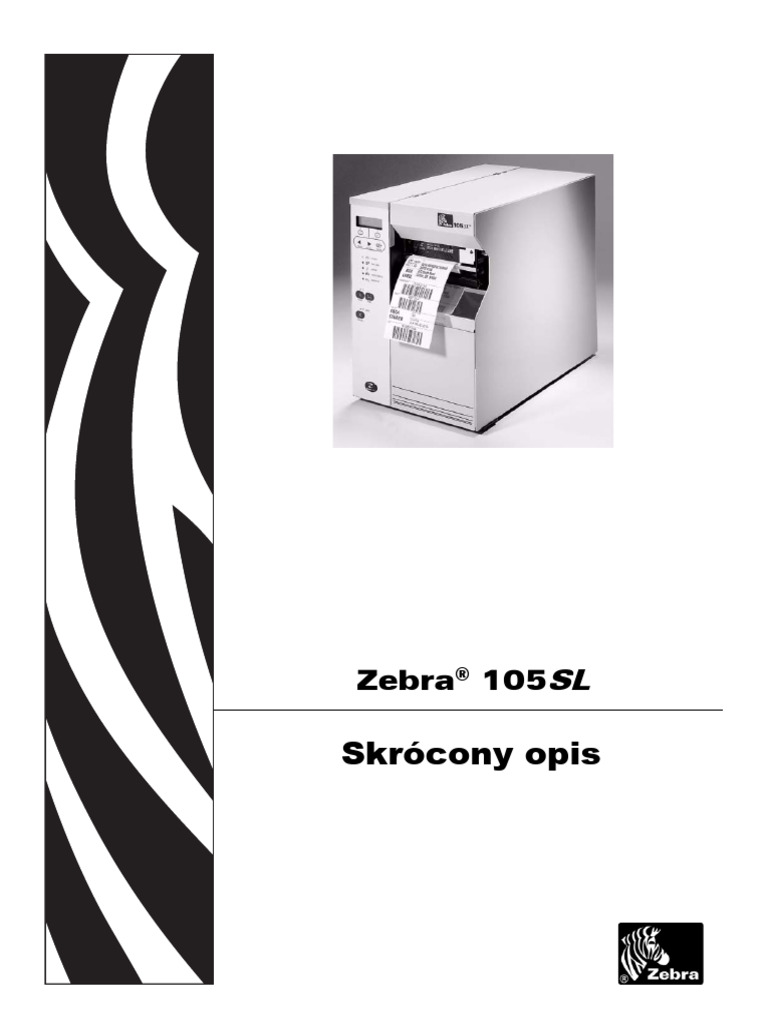 Instrukcja Obslugi Zebra 105sl | PDF