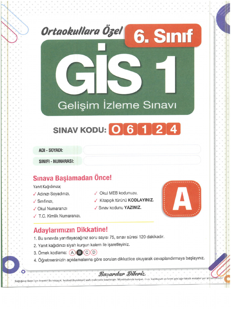 6 Sınıf Özdebir GİS 1 - 250304 - 220827 | PDF