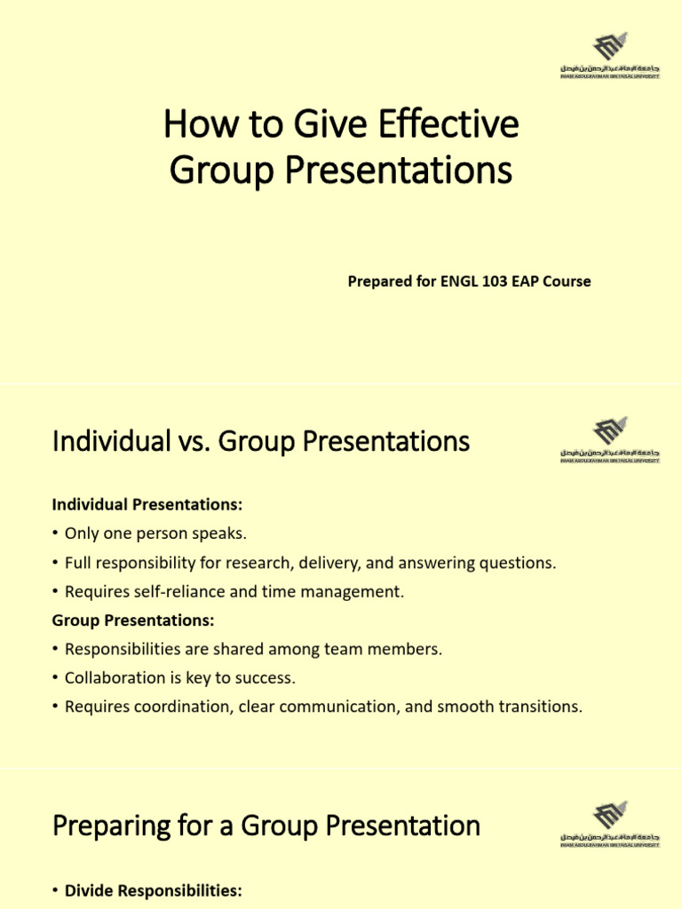 Academic Presentations - Group | PDF | Communication | Cognition