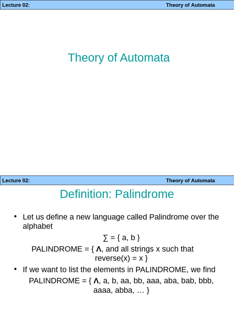Lec 02 - Recursive Definition | PDF | Theorem | Mathematical Proof