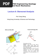 Stereonet Plotting Guide for Geology | PDF | Geometry | Space