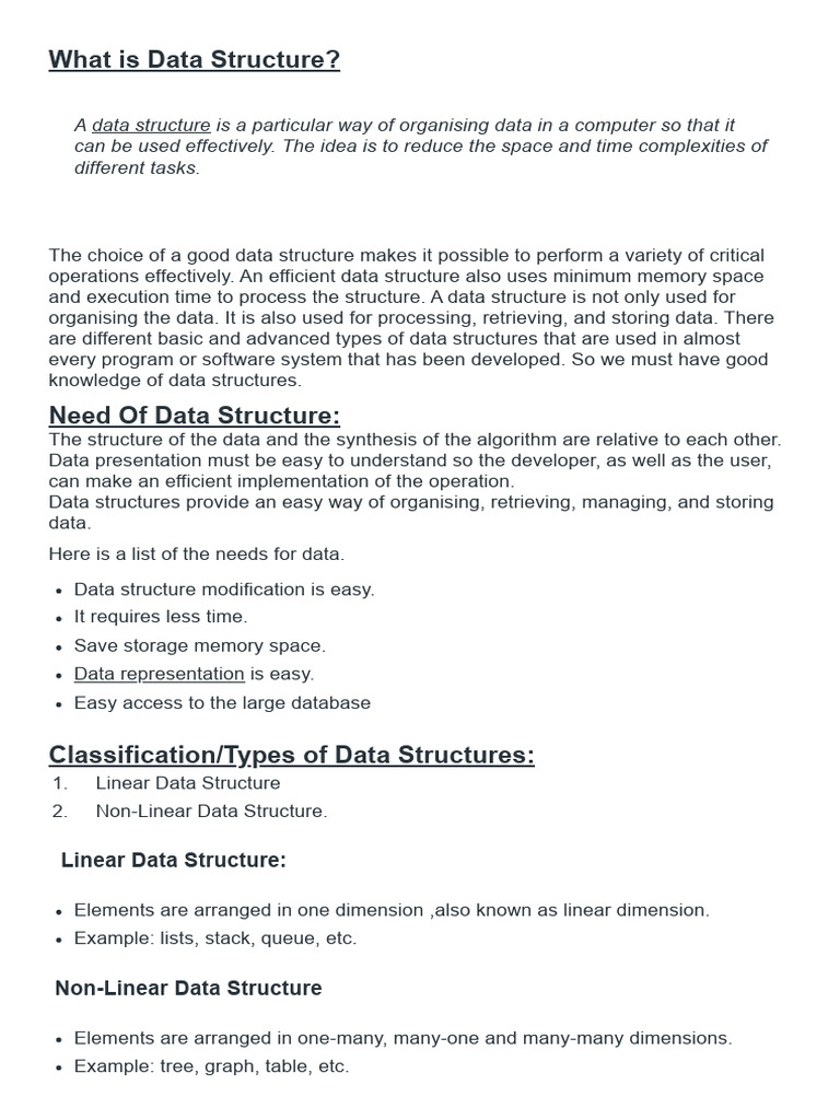 1-Introduction To Data Structure | PDF | Queue (Abstract Data Type) | Data Structure