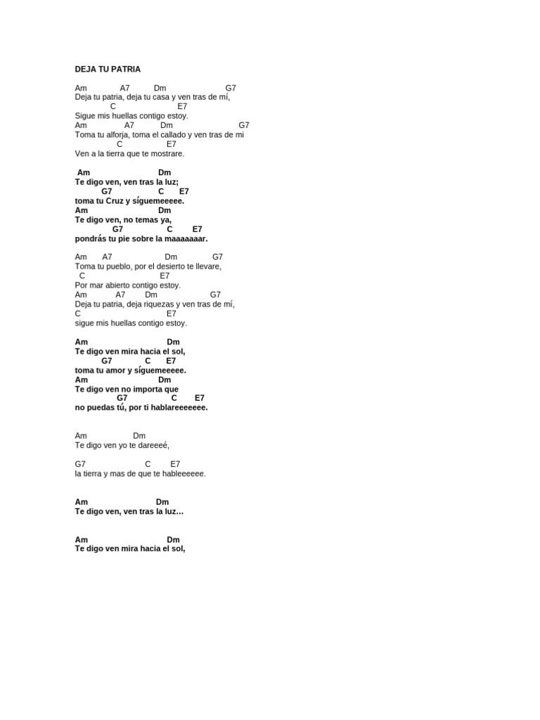 Deja Tu Patria | PDF