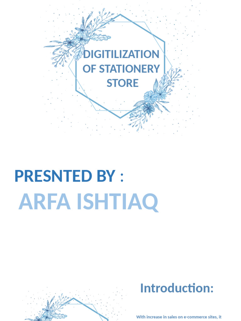 Presentation E COMMERCE - 1 | PDF | Retail | Business Economics