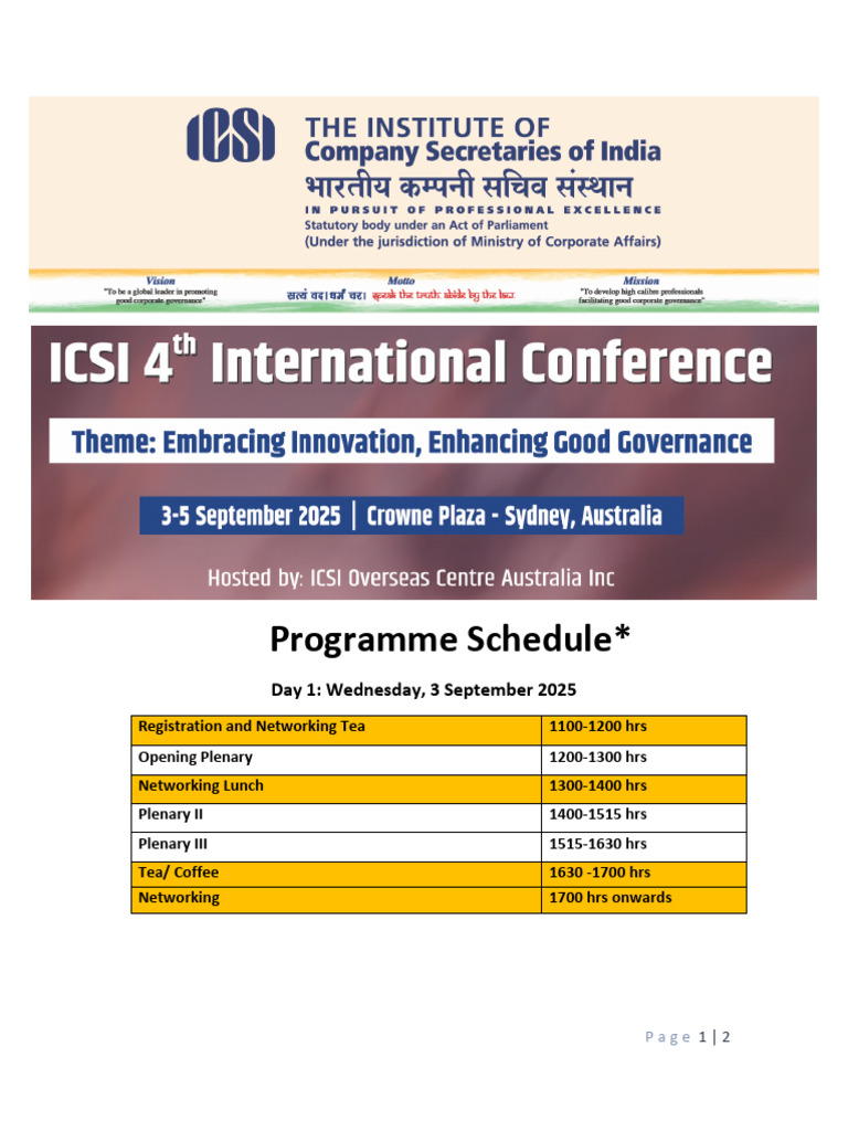 Programme_Schedule_28022025 | PDF